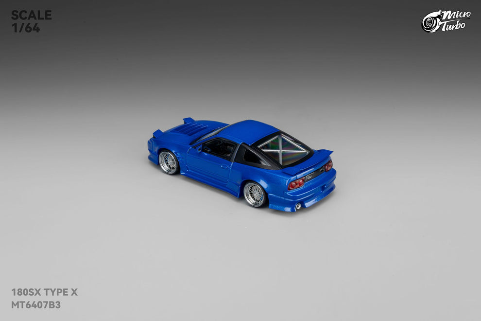 Microturbo - 1/64 Custom 180SX Type X - Metallic Blue