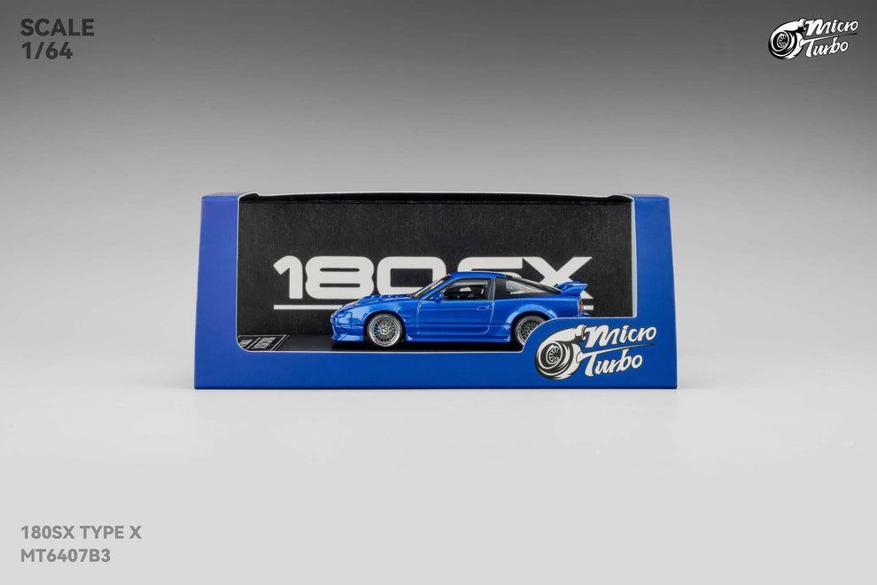 Microturbo - 1/64 Custom 180SX Type X - Metallic Blue