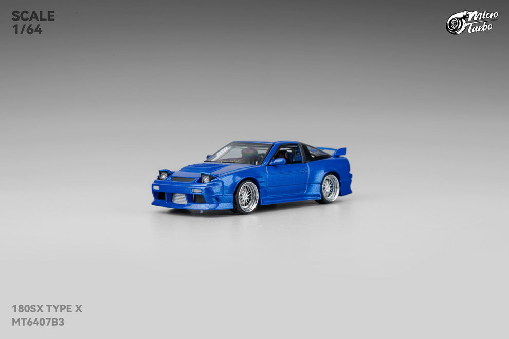 Microturbo - 1/64 Custom 180SX Type X - Metallic Blue
